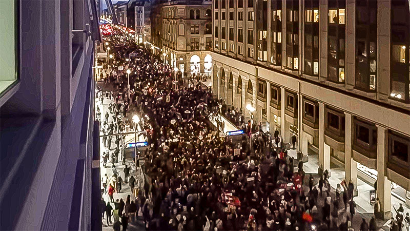 Politik diskutiert - Nahost-Demos mehrheitlich friedlich
